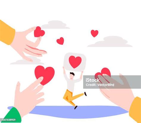 작은 사람의 개념을 공유하는 기부 지원으로 관대 인류 조직이나 사회 기금 프로젝트 벡터 일러스트레이션을 위한 도움과 지원