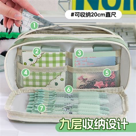 【現貨】大容量熊貓筆袋 透明筆袋 高顏值 多層收納 韓版 Ins風 Tiktok 織布筆袋 鉛筆盒 學生文具 新款文具盒 蝦皮購物