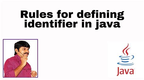 Rules For Defining Identifier In Java YouTube