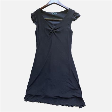 Black Mesh Slip Dress Depop