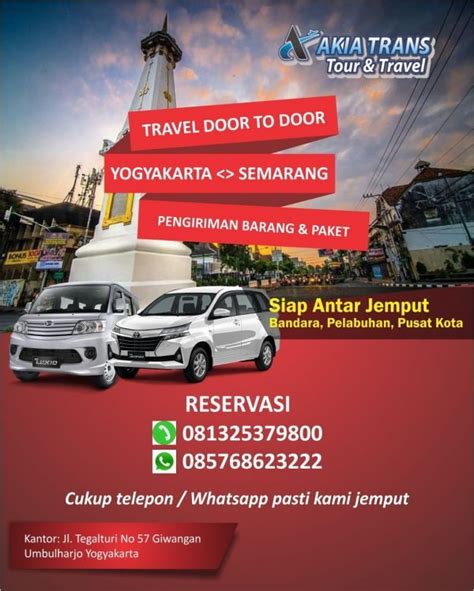 Travel Dari Jogja Ke Semarang Rp Antar Jemput