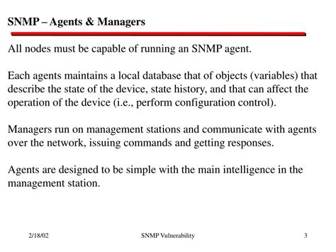 Ppt The Snmp Problem 2 02 What Is The Simple Network Management Protocol Snmp Some