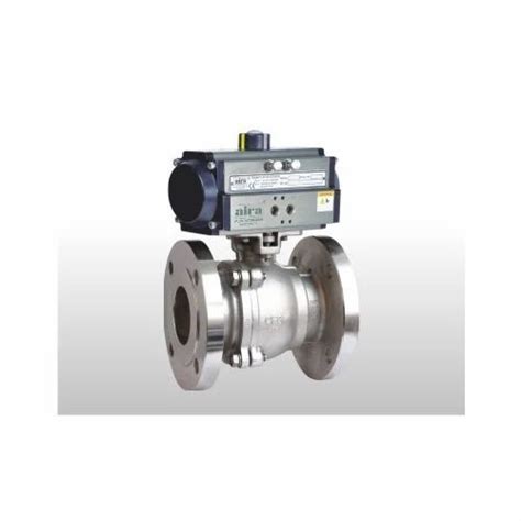 Stainless Steel Pneumatic Actuator Pc Flanged End Ball Valve Valve Size Inch