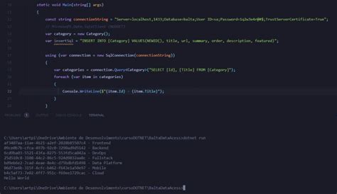 Acesso à Dados Com Dapper E Sql Server Primeiras Querys Dentro Da