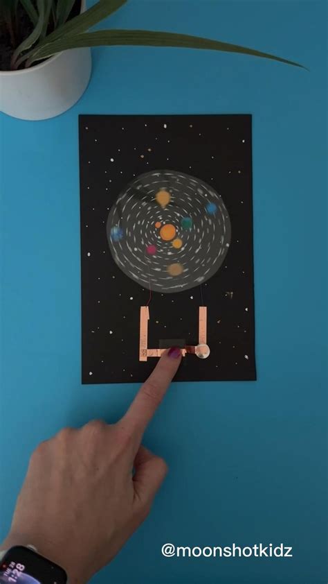 Diy “solar System” Interactive Card Easy Paper Electronics Project For Beginners Science