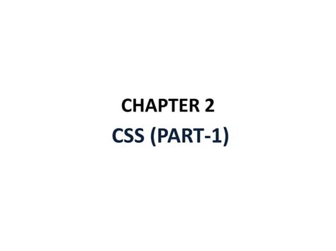 Std 12 Computer Chapter 2 Cascading Style Sheets And Javascriptpart 1