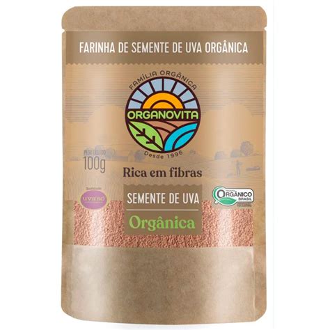 Farinha De Semente De Uva Orgânica 100g Empório Prosperato