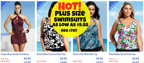 Hot Swimsuitsforall Up To 87 Plus Size Swimsuits Free Shipping