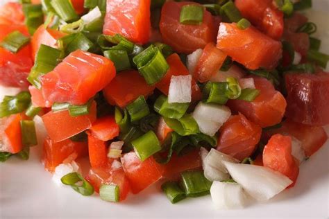 Hawaiian Lomi Lomi Salmon Recipe Lomi Lomi Salmon Recipe Salmon
