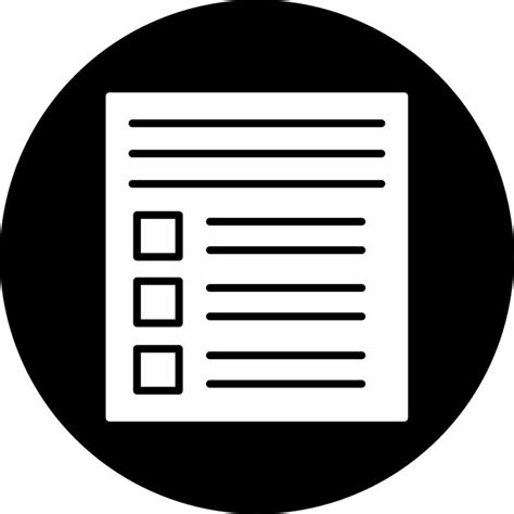 Annual Tax Declaration Form Glyph Circle Inverted 67137251 Vector Art