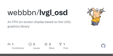 GitHub Webbbn Lvgl Osd An FPV On Screen Display Based On The LVGL Graphics Library