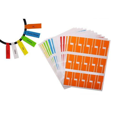 540pcs18 Sheets Cable Labels Tags Cable Markers S Vicedeal