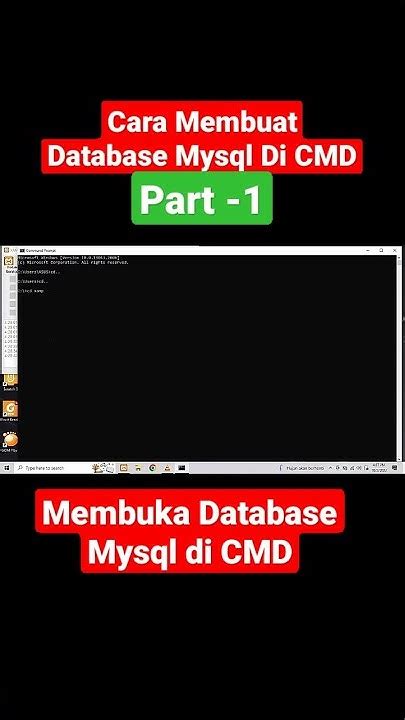 Cara Membuat Database Mysql Di Cmd Mengareit Shorts Mysql Database Youtube