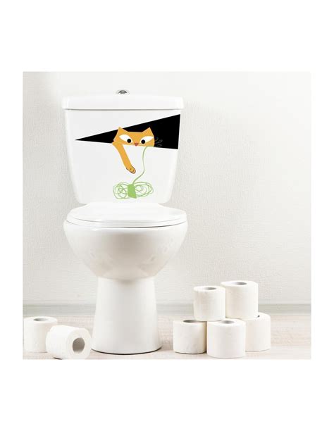 Sticker WC Chat Et Pelote