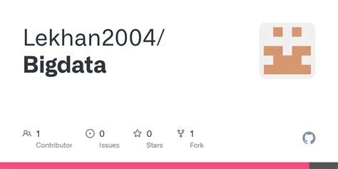 Github Lekhan Bigdata