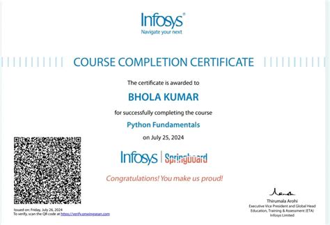 Bhola Kumar On Linkedin Infosysspringboard Programming