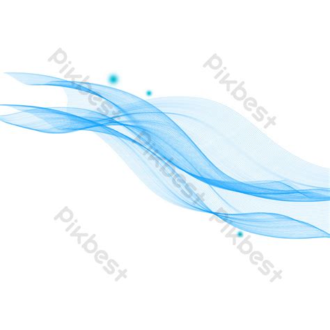 Blue Technology Curve Element Psd Png Images Free Download Pikbest