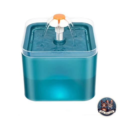 מזרקת מים 2 ליטר לחתולים מתקן שתייה בעיצוב פרח צבעוני פתרון בריא מושך ונוח לחתול שלך