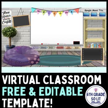 Virtual Bitmoji Classroom Template Free By 6thGradeSoLit TPT