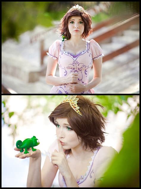Rapunzel Cosplay Brown Hair