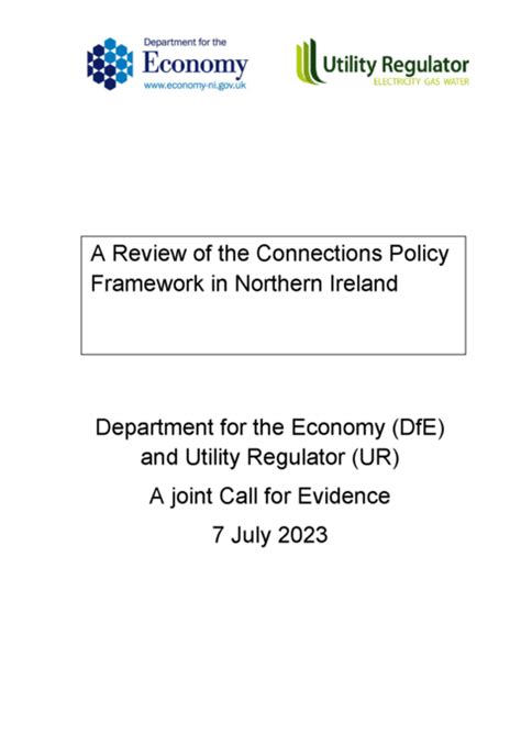 Call For Evidence Electricity Connection Policy Framework Review