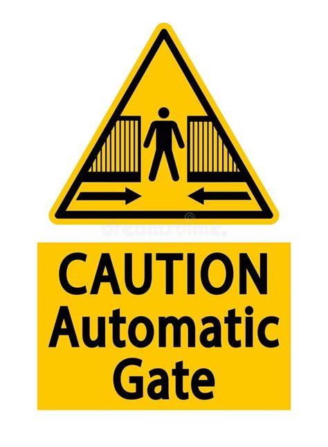 Automatic Gate Sign Stock Illustrations 1378 Automatic Gate Sign Stock Illustrations Vectors