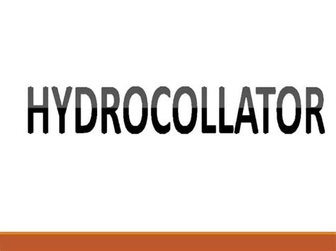 Hydrocollator Packs Third Semester Pptx Free Download