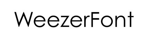 Weezerfont Font Free Download Ttfotf