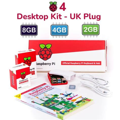 Raspberry Pi 4 Model B Desktop Kit Uk Plug