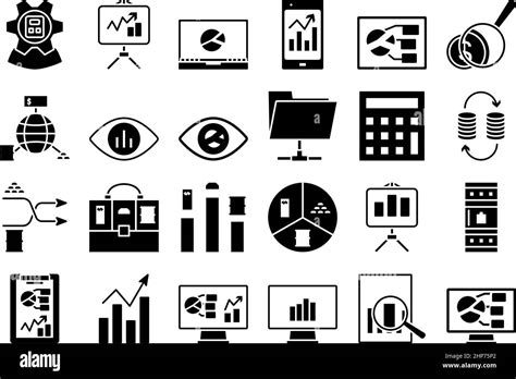 Analytics Icon Set Stock Vector Image And Art Alamy