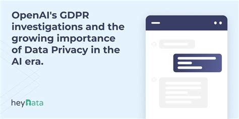 Openais Gdpr Investigations And Data Privacy In The Ai Era