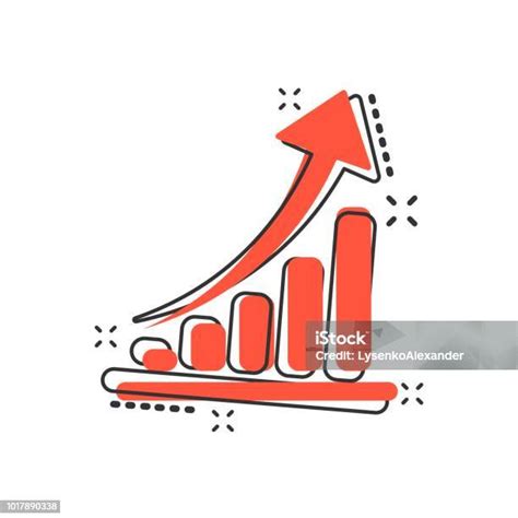 向量卡通生長圖圖示的漫畫風格生長圖符號插圖表意字元增加箭頭業務飛濺效果的概念向量圖形及更多信息圖形圖片 信息圖形 卡通 商務 Istock