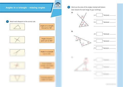 Solution Y6 Summer Block 1 Wo6 Angles In A Triangle Missing Angles
