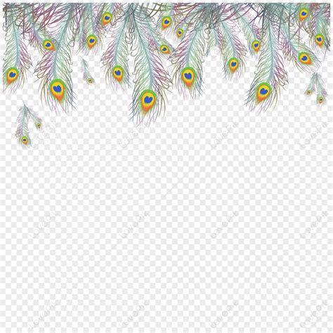 Purple Gradient Peacock Feather Decorationpurple Featherscolour Free
