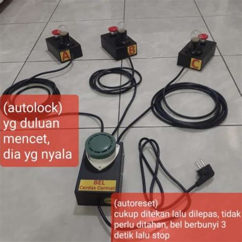 Promo Bell Cerdas Cermat 3 Regu Tombol Saklar Lomba Cepat Tepat Diskon