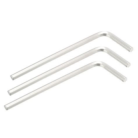 3pcs L Shape Inner Hexagonal Spanner Flat End M4 Hex Key Wrench Tool