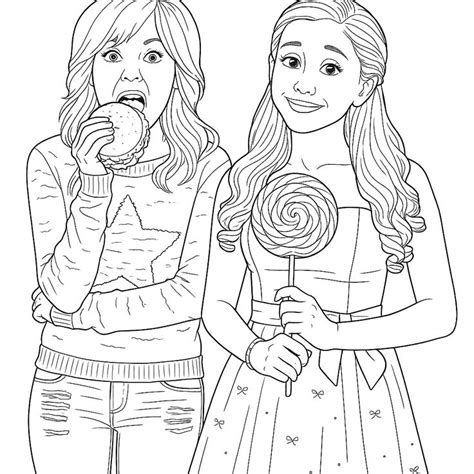Sam And Cat Para Colorir Barbie Ideias De Desenhos Idéias De Desenhos