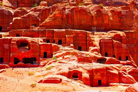 佩特拉 坟墓 远古的 著名景点 传统 东 旅游目的地 古代文明 建筑 图像