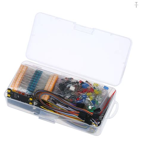 830 Breadboard Set Electronics Component Starter Diy Kit With Plastic