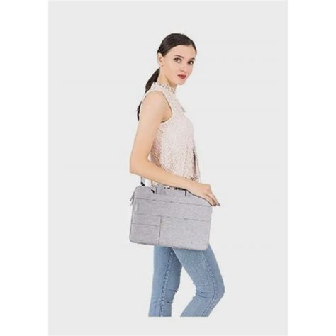 Bolsa Com Alça Para Macbook Ou Notebook 156 Polegadas Cinza Em