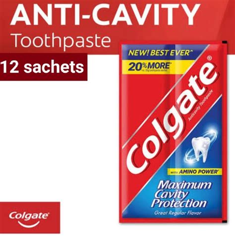 Colgate Toothpaste Twin Pack Sachet 12 Pieces X 22 Grams Dynamart