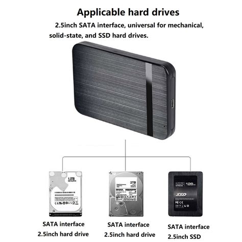 Hard Drive Accessories Usb C 3 1 Enclosure 2 5 Inch Sata Hdd Ssd External Case Was Sold For