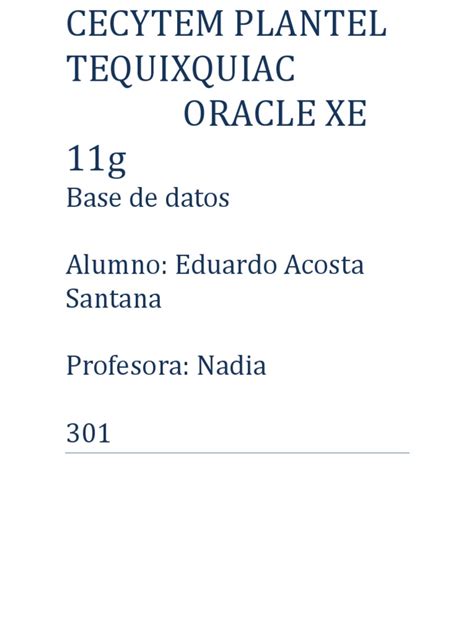 manual de oracle pdf tabla base de datos base de datos oracle