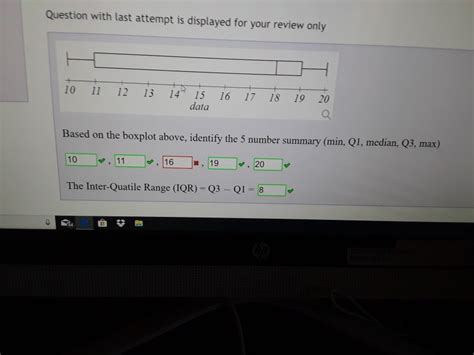 Solved The Five Number Summary Of A Dataset Was Found To Be
