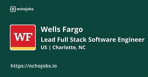 Wells Fargo Is Hiring Lead Full Stack Software Engineer Us Charlotte Nc Java Microservices