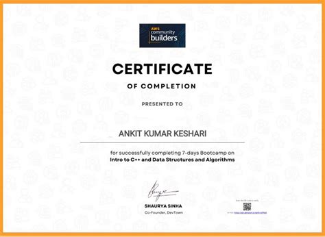Ankit Kumar Keshari On Linkedin 👉 ⏮️for Successfully Completing 7 Day Bootcamp On Intro To C