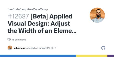Beta Applied Visual Design Adjust The Width Of An Element Using The Width Property · Issue