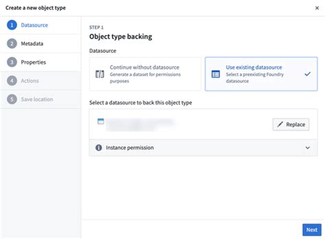 Object And Link Types • Object Types • Create An Object Type • Palantir