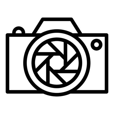 Professional Camera Icon Outline Style 14339657 Vector Art At Vecteezy
