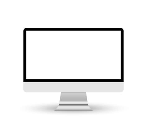 Premium Vector Computer Screen Mockup Realistic Computer Monitor